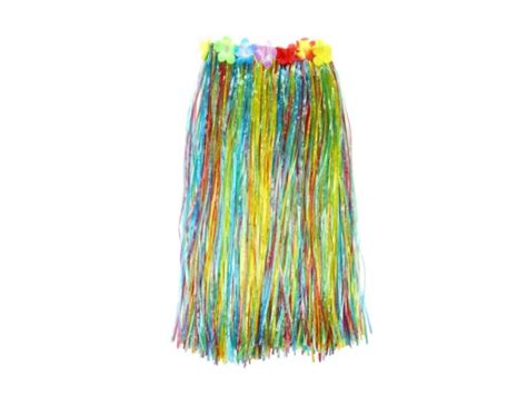 Spódniczka hawajska kolorowa Hawaje spódnica 75cm 14091587706 Allegro pl