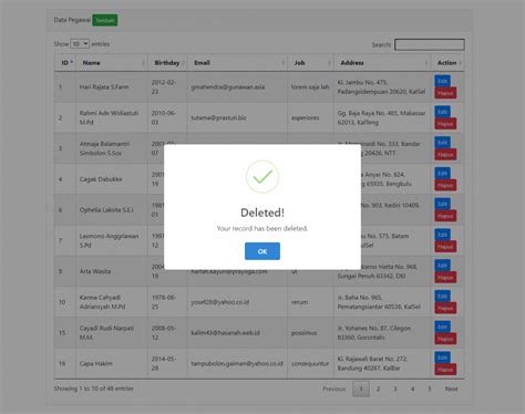 Tutorial Laravel 7 Make Notification Sweet Alert For Delete Data Web