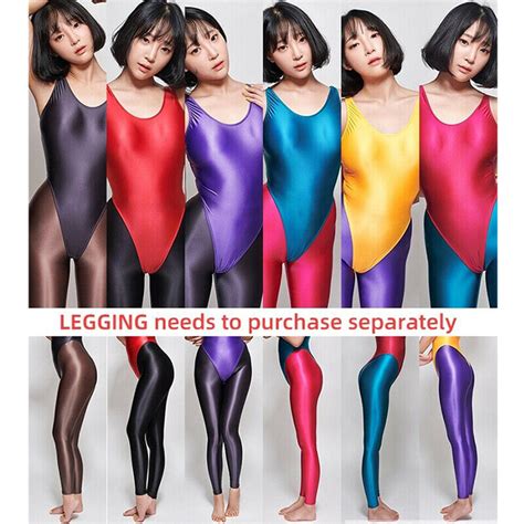 Leohex Donna Sexy Lucido Perizoma Leotard Costumi Da Bagno Unico Pezzo