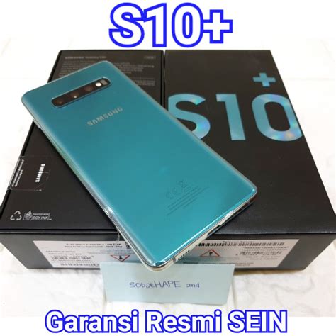 Jual HP Samsung Galaxy S10 Plus S10 Resmi SEIN Original Dual Sim Fullset HP Second Bekas