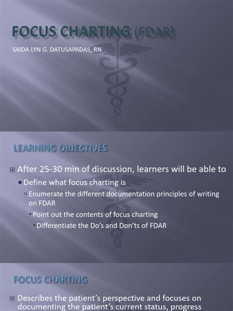 Focus Charting Fdar Pdf Nursing Patient