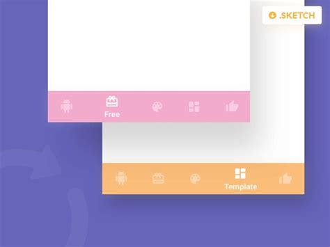Android Bottom Navigation Template Templates Website Design Navigation