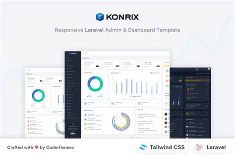 Konrix Laravel Tailwind Admin Dashboard Template