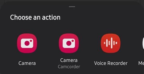 Choose An Action Menu On Oneui 6 Roneui