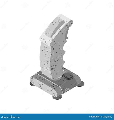 Stone Joystick Prehistoric Ancient Gamepad Old Video Game Videogame