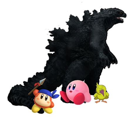 Kirby Y Waddle Dee Y Tokkori Y Godzilla Jr By Teedkill12 On Deviantart