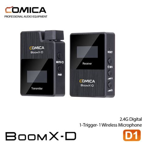 Comica BoomX-D ชุด D1 (1xตัวรับ, 1xไมโครโฟน) ไมค์โครโฟนไร้สาย ความถี่ 2 ...