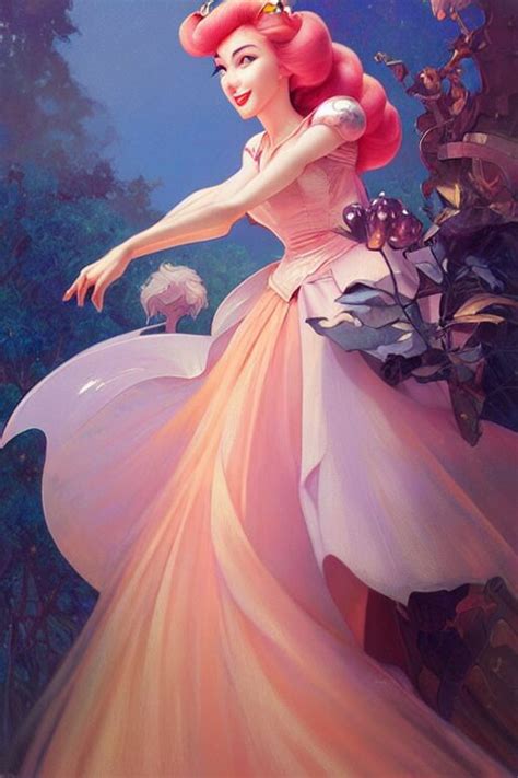 Lexica Princess Peach Profile Picture By Margaret Keane Dynamic Pose