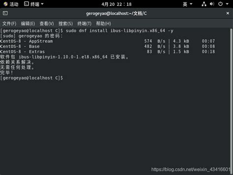 Centos8 安装中文输入法详细教程搜狗输入法 Centos8 Csdn博客