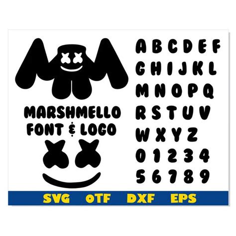 Dj Marshmello Font Logo Dj Marshmello Font Otf Marshmel Inspire