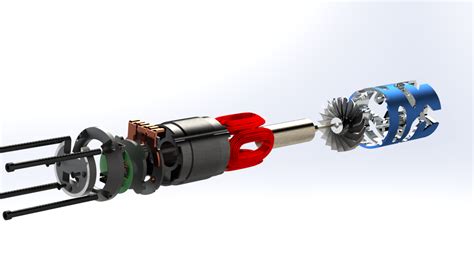 内置冷却风扇的无刷电机模型3d图纸 Solidworks设计solidworks 2017模型图纸下载 懒石网
