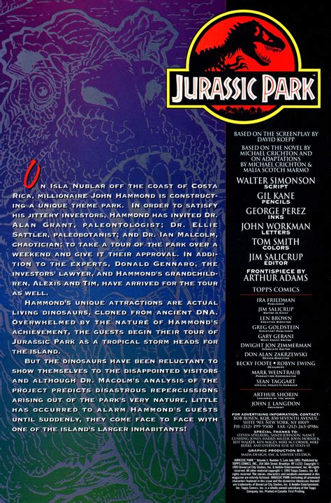 Jurassic Park 1993 Issue 3 Read Jurassic Park 1993 Issue 3 Comic