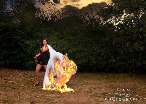Burning My Wedding Gown Wedding Dress Photoshoot Burning Wedding