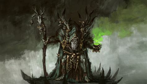 Guldan An Orc Warlock Art Of Dmitry Brushray