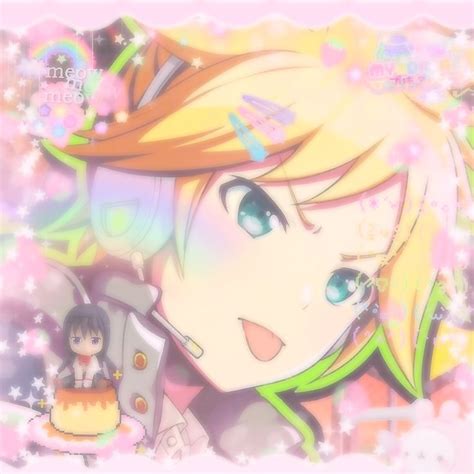 ּ ֶָ֢ 💤len Kagamine Cutecore Pfp 🎀 ⠀꒰ 𔓕⠀ּ ֶָ֢ In 2025 Cute Anime