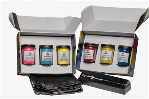 Glowuv Waxplay In A Box T Set 110f Melting Point Soy Uv Candles Lightplay Candles