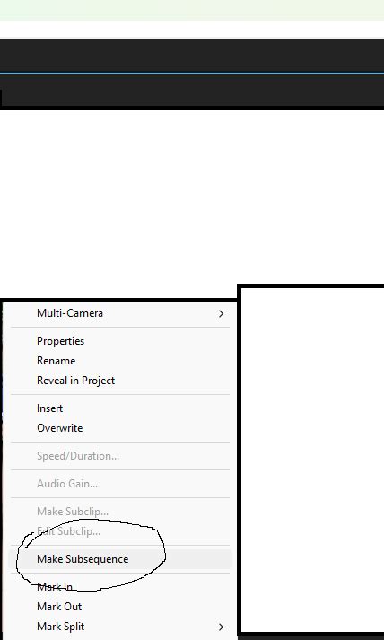 Solved Make Subsequence Became Simplify Sequence Adobe Community