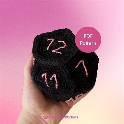 D12 Dice Bag Crochet Pattern Digital Download Etsy