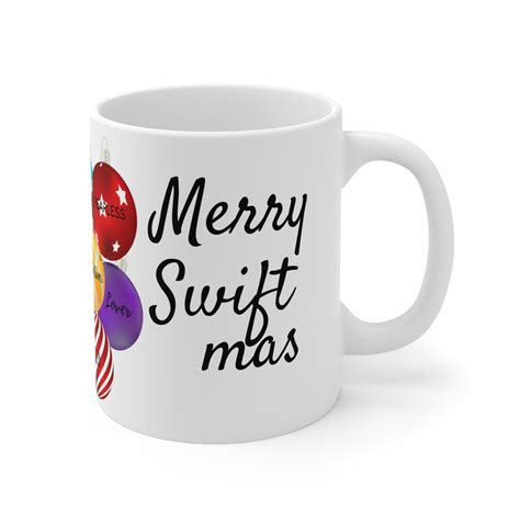 Merry Swiftmas Mug Christmas T Taylor Swift Fan Taylor Merch