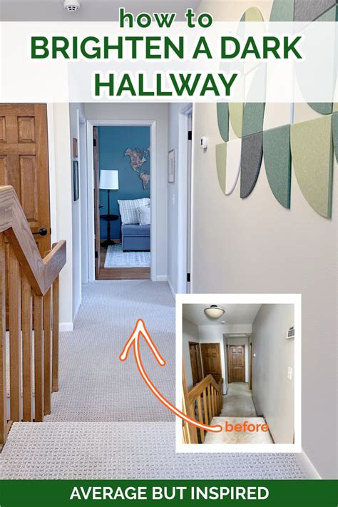 How To Brighten A Dark Hallway My Dingy Hallway Makeover