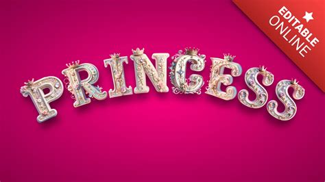 Princess Alphabet Font Text Effect Generator