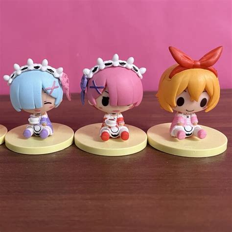 خرید و قیمت ست 5 عددی فیگور انیمه ریزیرو رم و رام Rezero Rem And Ram از