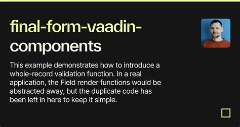 Vaadin Vaadin Examples CodeSandbox