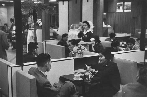 Young Japanese Couple At A Coffee Shop Digital Art By John Dominis