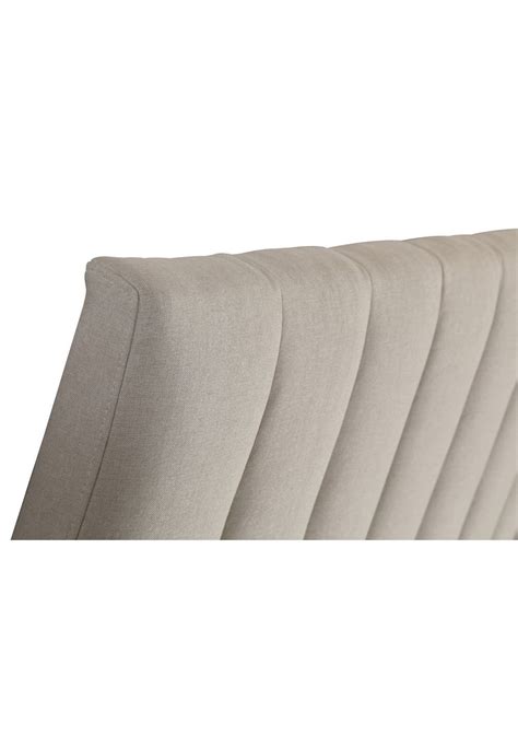 George Collective Ribbed Headboard King Single Natural Linen Look