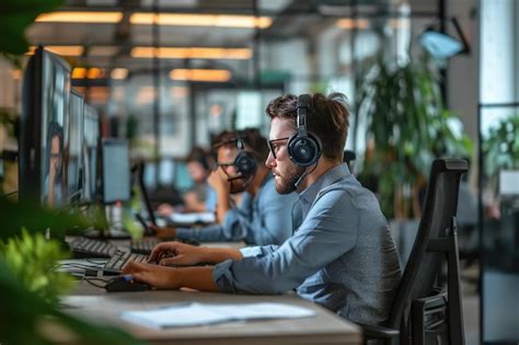 Premium Photo It Specialist Troubleshooting Technical Issues In An Office An It Specialist