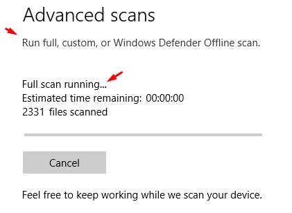 Windows Defender Scan Windows 10 Forums