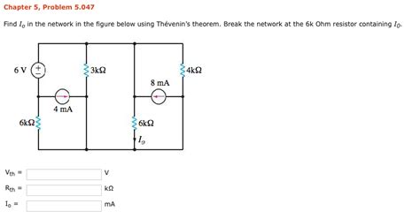 solved find i 0 in the network in the figure below using