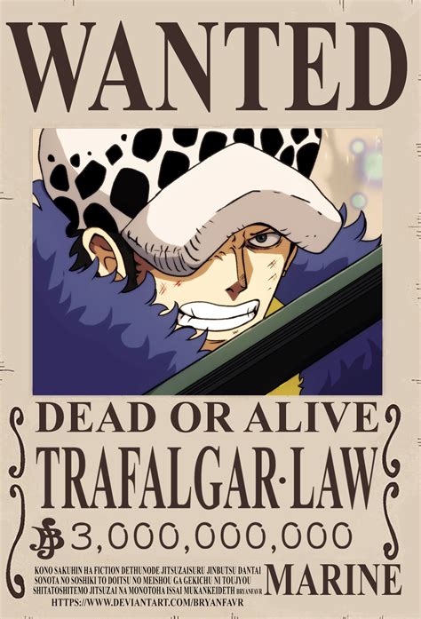 Trafalgar Law Bounty One Piece Ch 1053 By Bryanfavr On DeviantArt