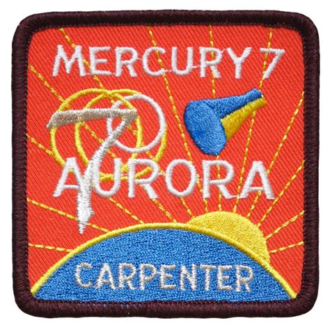 Mercury Seven — “aurora 7” Space Patches