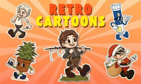 Draw You Vintage Retro Cartoon Mascot Illustration Logo By Livzing Fiverr