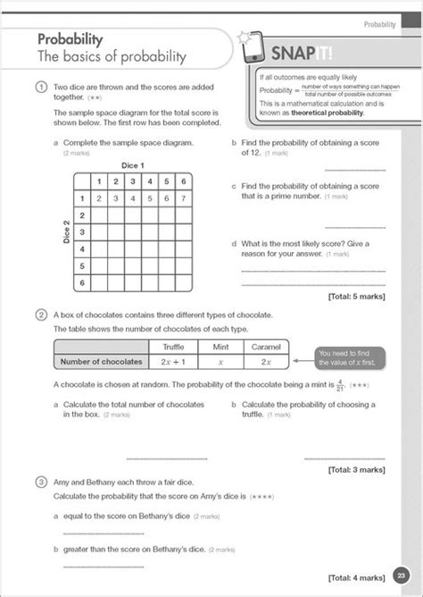 Gcse Topics Probability Skills For Edexcel Gcse Maths Higher