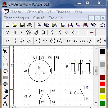 CADe SIMU Phần mềm vẽ và mô phỏng mạch điện công nghiệp Có hướng dẫn