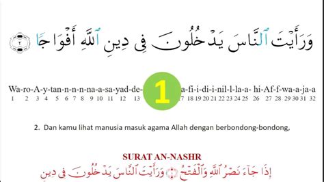 Detail Bacaan Surat An Nasr Koleksi Nomer 48