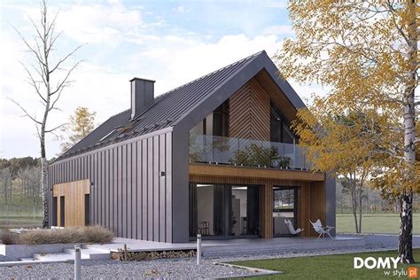 Projekty domów w stylu skandynawskim koszty budowy Dom Barn house design Modern barn house