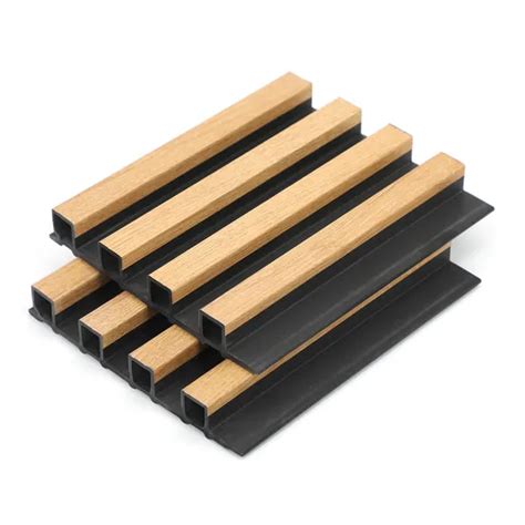 Factory Eco Friendly Wood Plastic Composite Wpc Wall Panels Cladding Fluted Panel Wpc Fluted
