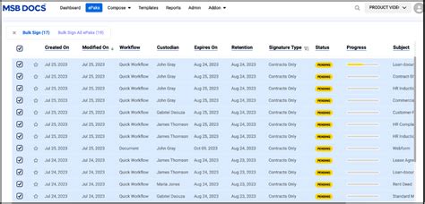 Can I Bulk Sign Epaks That Require Input From Me Msb Docs Secure E