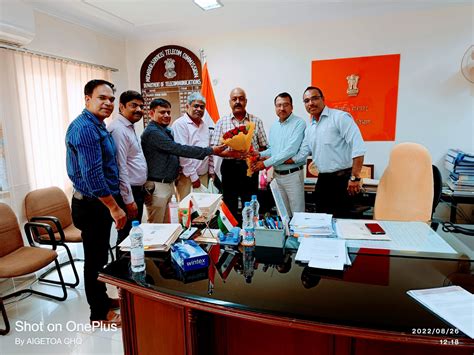 Team AIGETOA Meeting Dr Mahesh Shukla Honble Member Services On