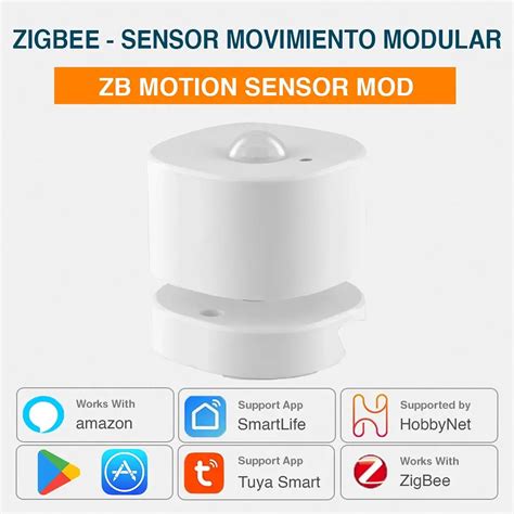 Sensor De Movimiento Zigbee Pir Iluminancia Tuya Smart