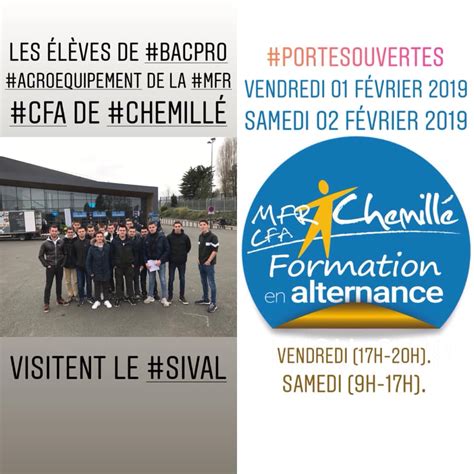 MFR CFA Chemillé Visite du SIMA pour les élèves MFR CFA Chemillé