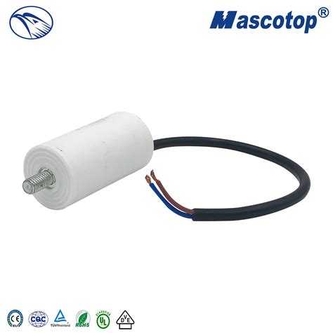 Cbb60 Round Capacitor Plastic Pins Type Motor Capacitor Round