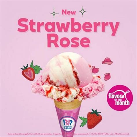 14 May 2020 Onward Baskin Robbins New Strawberry Rose Ice Cream Flavor