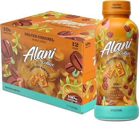 Alani Nu Protein Coffee Salted Caramel Ready To Drink Cold Brew With