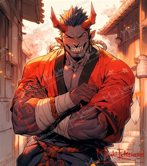 Brown Oni Male W By Mizakilightsword On Deviantart