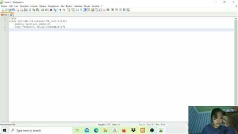 Instalasi Framework Codelgniter Youtube