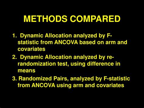 Ppt Computer Intensive And Re Randomization Tests In Clinical Trials Powerpoint Presentation